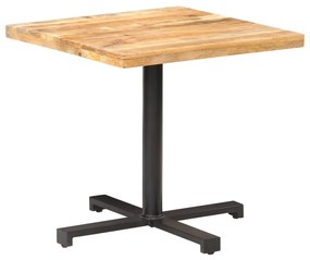 Bistro stůl Dansey - čtvercový - hrubé mangovníkové dřevo | 80x80x75 cm