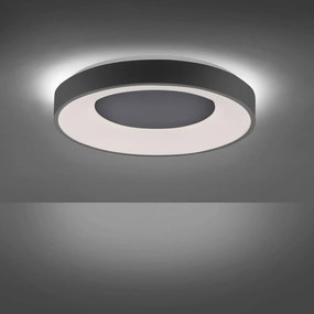Stropní svítidlo LED Lindby Naraika, 48 cm, antracitová barva