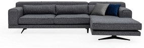 Atelier del Sofa Rohová sedací souprava Jivago Corner Right (L2-Chl) - Grey, Šedá