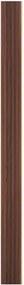 dřevěné lamelové akustické panely 8 ks 243,8 × 15,2 cm – tmavý teak