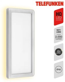 Telefunken 313604TF - LED Venkovní nástěnné svítidlo LED/16W/230V IP44 stříbrná