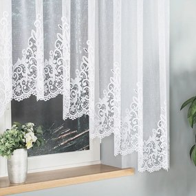 MARKIZETA BERENIKA Žakárový hotový závěs, šířka 400 x výška 160 cm, barva 001 bílá 004304/FBL/001/400160/1