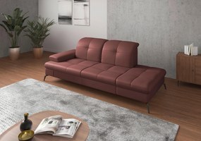 XXXLutz LENOŠKA, textil, kůže, červenohnědá Sit & More - Online Only sedačky - 00014401178L