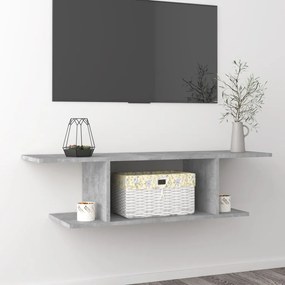 vidaXL Nástěnná TV skříňka betonově šedá 103 x 30 x 26,5 cm