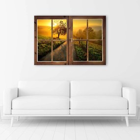 Gario Obraz na plátně Okno - silnice směrem na západ Rozměry: 60 x 40 cm