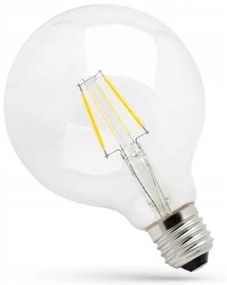 LED kulatá žárovka GLOB 4W E27 COG CLEAR teplá bílá