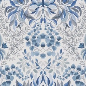 Květovaná tapeta KARAKUSA Designers Guild Odstín Tapety: Cobalt PDG1157/05