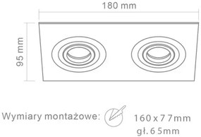 Moderní podhledové svítidlo Fasto LED