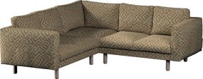 Potah na pohovku IKEA Norsborg rohová 4-místná barva béžová látka pletený vzor, vzorované