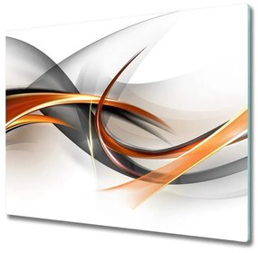 Skleněná deska - D76641180 - Abstrakt oranžový 60 x 52 cm