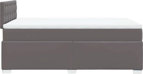 Box spring postel s matrací šedá 120x200 cm umělá kůže 3286118