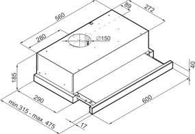 Kluge Odsavač par Kluge KOT6006BL