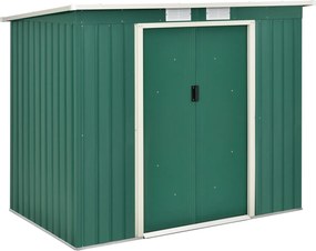 Juskys Zahradní domek M 213×130×173 cm - tmavě zelený