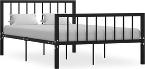 vidaXL Rám postele kov 120 x 200 cm [284570] Barva: Černá