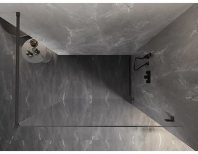 Mexen Lunar, sprchová stěna pravá 70 x 200 cm, průhledná 8 mm, grafitová, 830-070-000-95-00-P