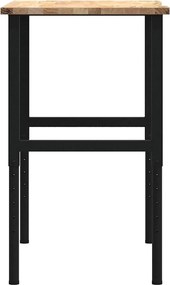 Pracovní stůl 100 x 60 x (71,5–98) cm masivní dubové dřevo 3309695