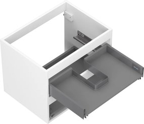 Mexen Box-A, závěsná skříňka 60 cm, 2 zásuvky, bílá matná, 91AX0-0600-470-2-01