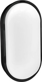 CEN SMON-162240 SIMPLY LED stropní svítidlo venkovní černé Oval 16W 4000K 1280lm CB IP65 - CENTURY