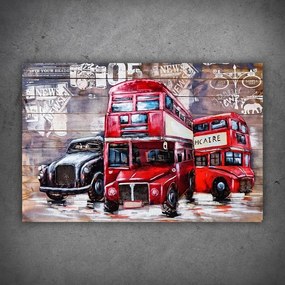 Plechový obraz London Bus