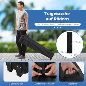 Costway Pavilon s 4 odnímatelnými bočními stěnami zahradní stan vč.