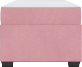 Rám postele s matrací Růžová 100 x 200 cm textil 3399277