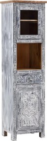 furniture-nabytek.cz - Masivní koupelnová skříň Santoro, šedá, Holz - Mango
