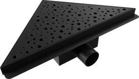 B-TRIANGL 25 Black Odtoková vpusť rohová