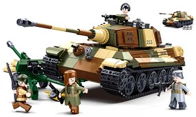 Sluban Bitva o Budapešť M38-B0980 Německý těžký tank Tiger II 2 v 1