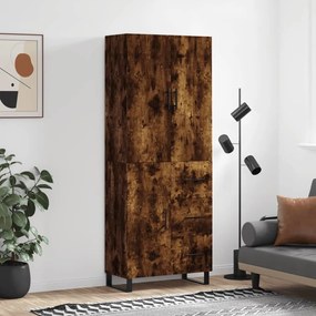 vidaXL Skříň highboard 69,5 x 34 x 180 cm kompozitní dřevo [3195929] Barva: kouřový dub