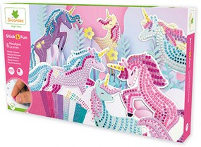 Stick & Fun - XXL kreativní sada - mozaika - jednorožci