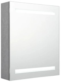 Petromila LED koupelnová skříňka se zrcadlem betonově šedá 50x14x60 cm