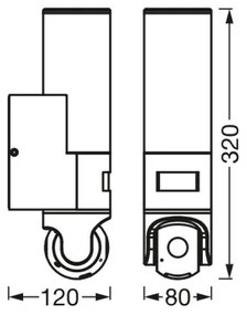 Ledvance - LED Svítidlo se senzorem a kamerou SMART+ LED/16W/230V Wi-Fi IP44