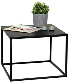 Konferenční stolek Lotta / černý s jemnou strukturou