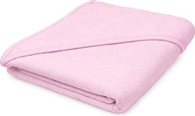 Dětská froté osuška s kapucí New Baby 100x100 cm pink