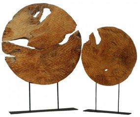 Skulptura Teak Disk 70 cm