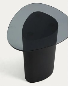 Odkládací stolek se skleněnou deskou 47x48 cm Olir – Kave Home