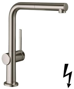 Hansgrohe Talis M54 - Dřezová baterie, s výsuvnou koncovkou, vzhled nerezu 72860800