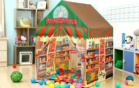 HOMESTYLING Dětský stan na hraní 95 x 72 x 102 cm SUPERMARKET KO-SP5000010supe