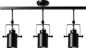 Toolight - Reflektorová lampa 3 x E27 APP487-3C, černá, OSW-00653