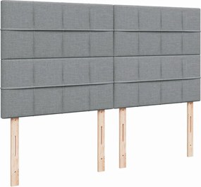 Box spring postel s matrací světle šedá 180 x 200 cm textil 3292867