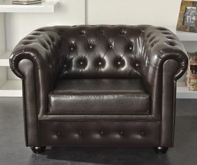 ASKONT Chesterfield Bis antique brown Křeslo