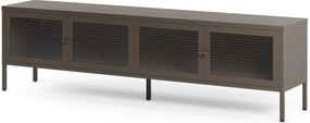 Šedý kovový TV stolek 160x50x35 cm Layna – Marckeric