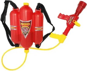 Hasičská sada s hasicím přístrojem a stříkací pistolí / Hasičská sada