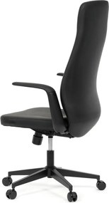 Kancelářské křeslo KA-T8325 BK, synchronní mechanismus, černá ekokůže (66 x 62) cm