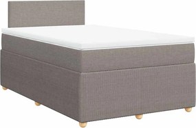 Box spring postel s matrací taupe 120x200 cm textil 3289720