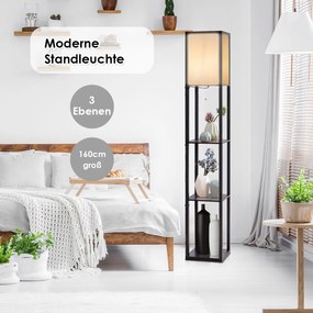 Costway 3-úrovňová stojací lampa Police Moderní stojací lampa