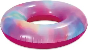 MAC TOYS Nafukovací kruh duhový / 79 cm / od 9 let