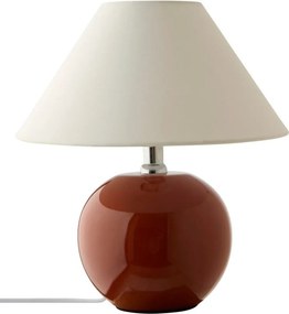 Hnědá/krémová keramická stolní lampa (výška 29 cm) Karamell – Jotex