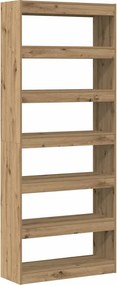 Knihovna 6 úrovní 80 x 30 x 198 cm Kompozitní dřevo 3333922