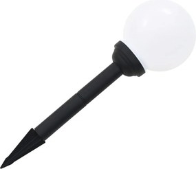 Zahradní solární lampy 8 ks LED kulovité 15 cm RGB 277125